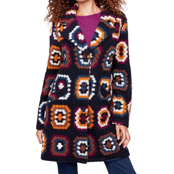 CHARLIE B | Jackets & Coats | New Charlie B Crochet Squares Long Coat ...